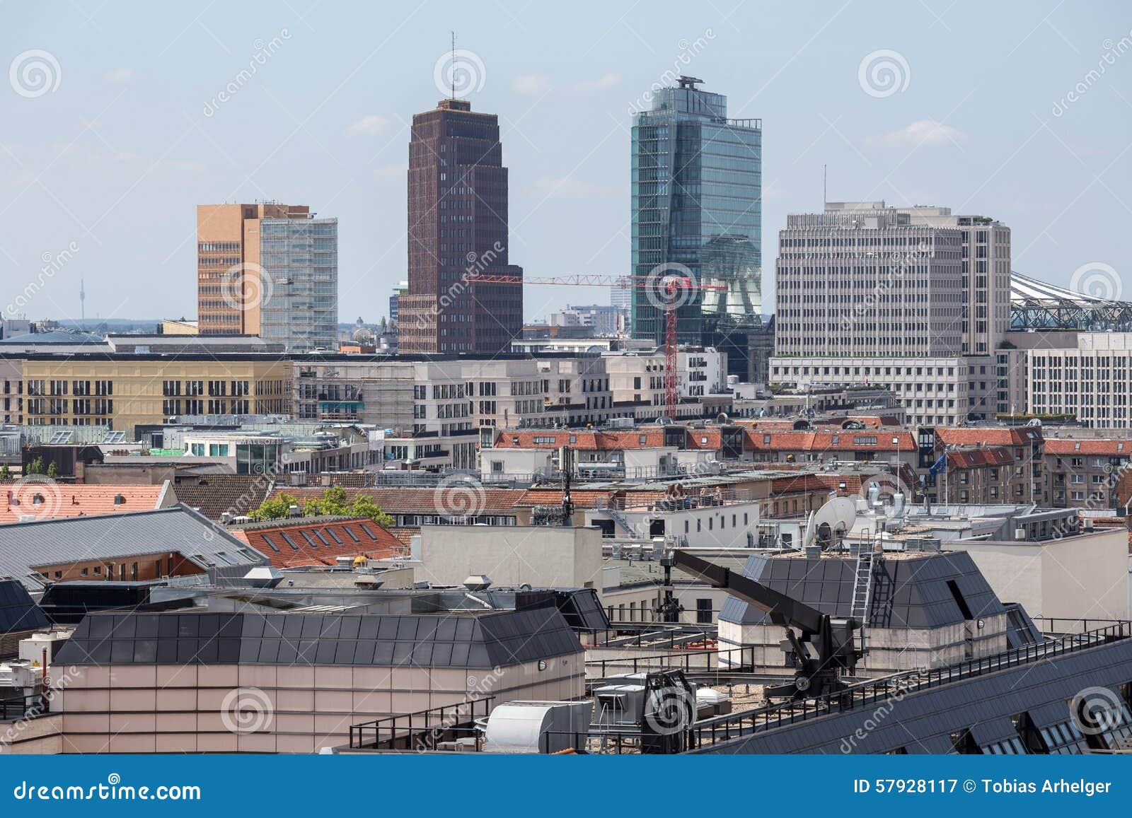 Berlin Germany Cityscape View from Above Stock Image - Image of ...