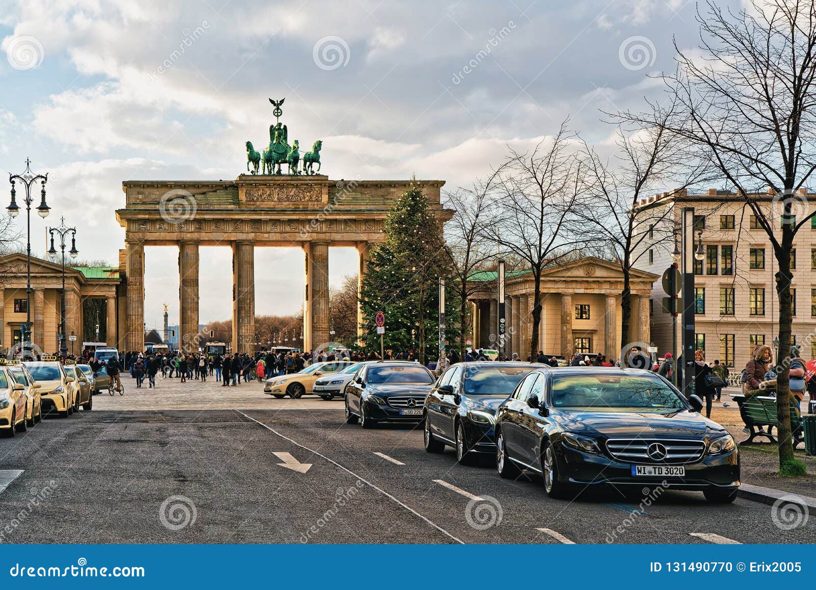 Berlin, Germany - December 8, 2017: Brandenburg Gate Building in Berlin ...