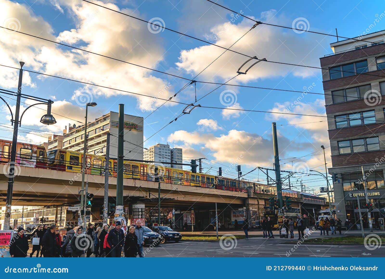 Berlin, Germany - December 02, 2016: Skytrain in Germany. the Metro ...
