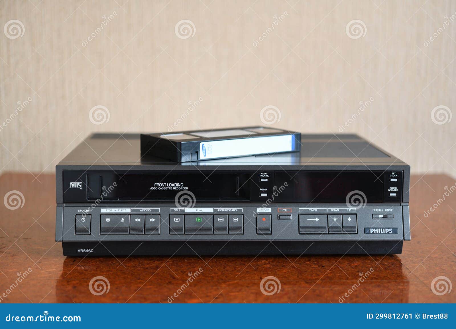 BASF VHS Video Cassette Tape From The 1990s Era Isolated On White ...