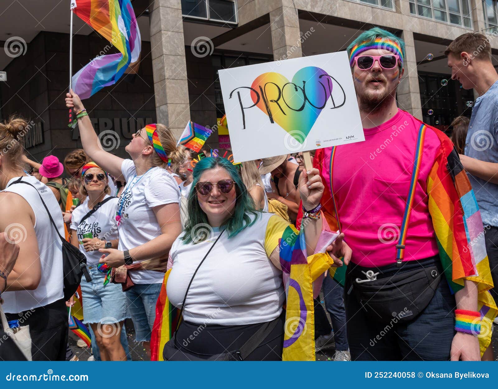 Christopher Street Day in Berlin Editorial Stock Photo - Image of human ...
