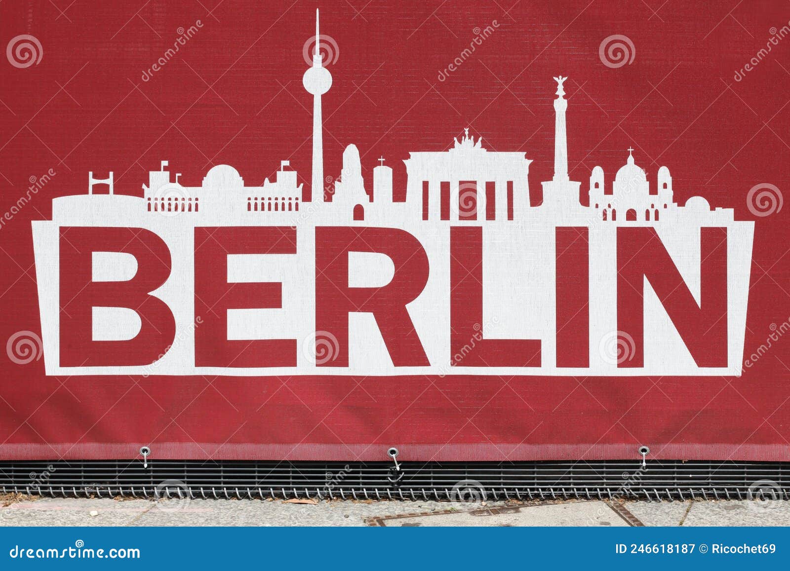 Berlin city sign on a wall editorial photography. Image of sign - 246618187