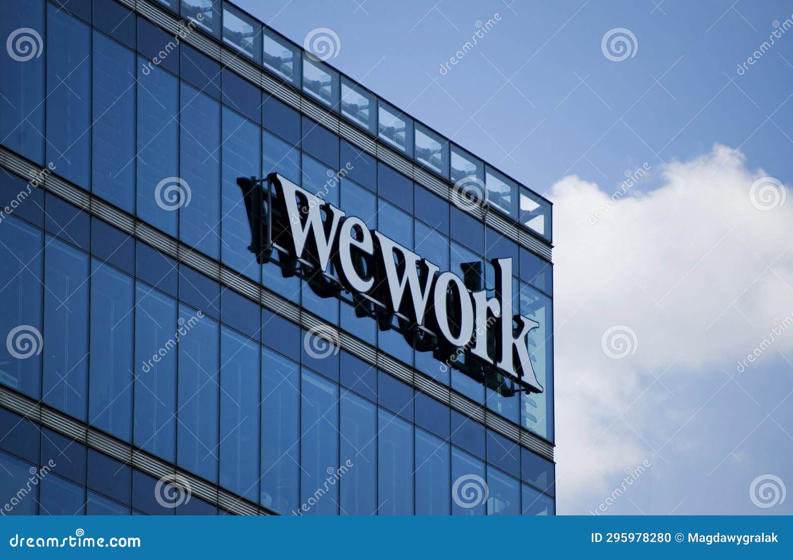 Berlin, Germany - 13 July 2023: we Work Logo on an Office Building ...
