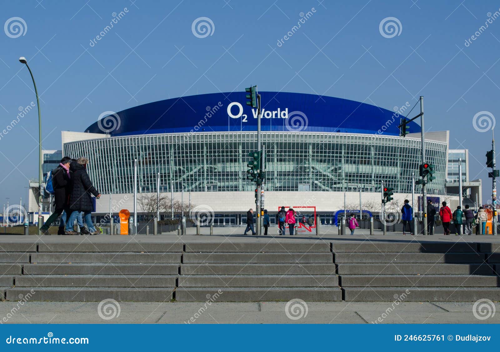 BERLIN, GERMANY, MARCH 12, 2015: View of the O2 World Arena in Berlin ...