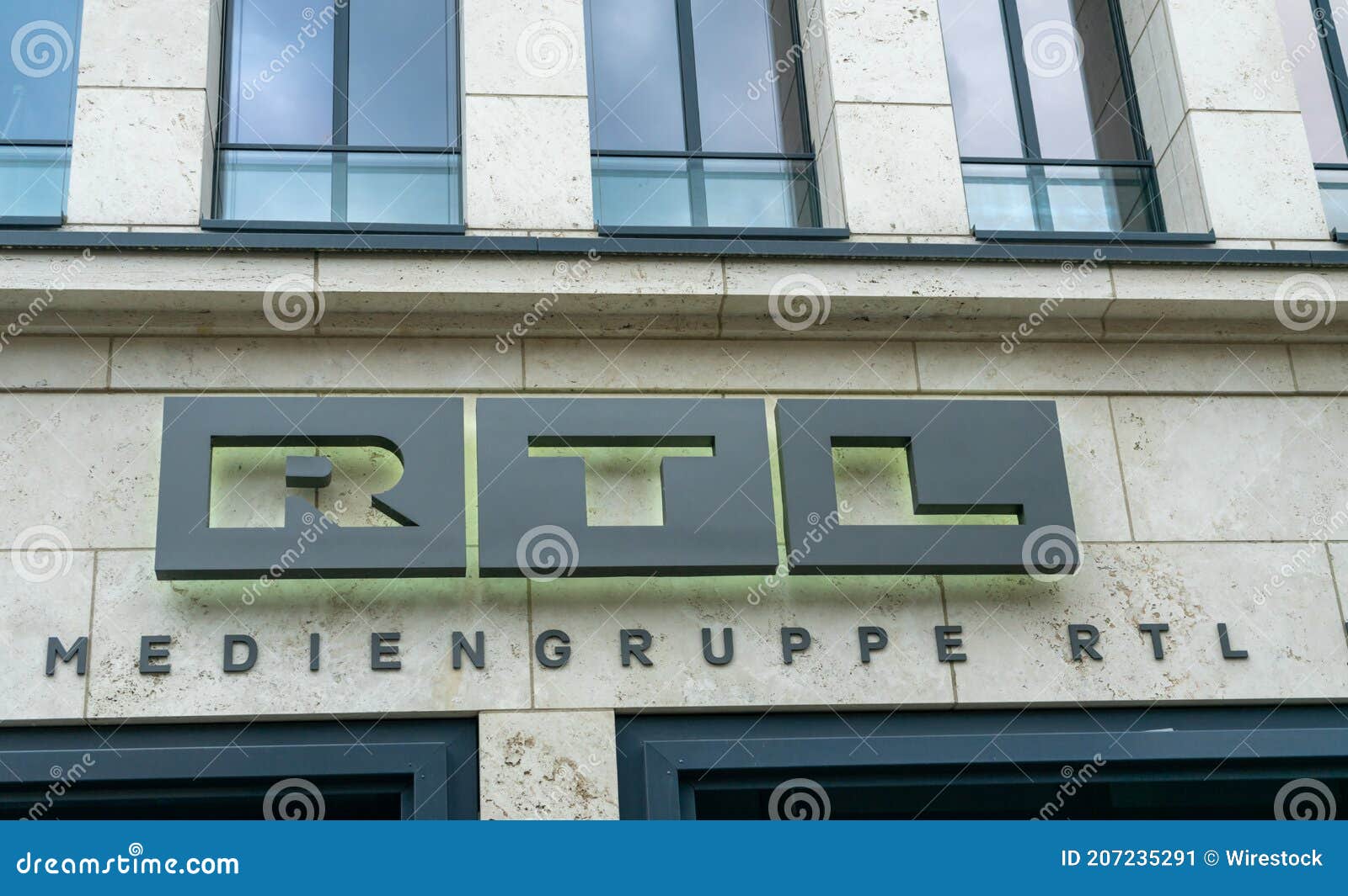 The RTL Logo and TV Station. Editorial Photo - Image of germany ...