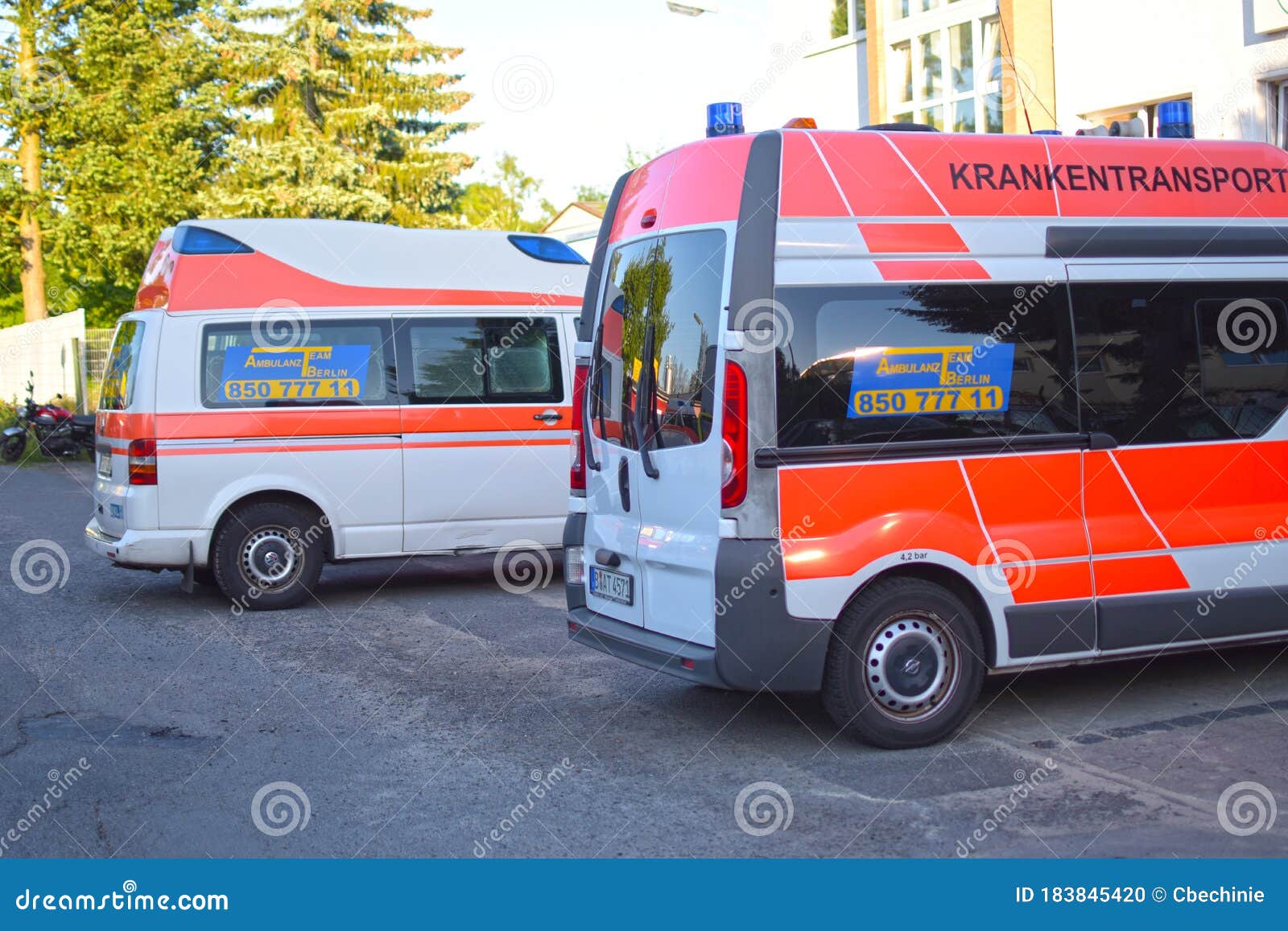 Various German Ambulances Ready for Use Editorial Image - Image of ...