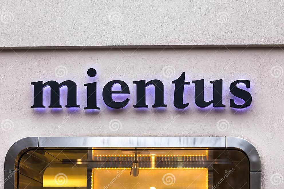 Berlin, Berlin/germany - 23 12 18: Mientus Sign in Berlin Germany ...
