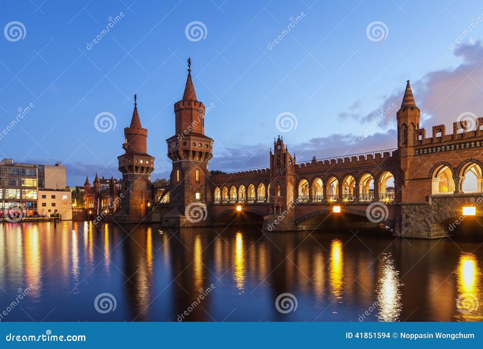 Oberbaum Bridge - Berlin - Germany Stock Photo - Image of landmark ...