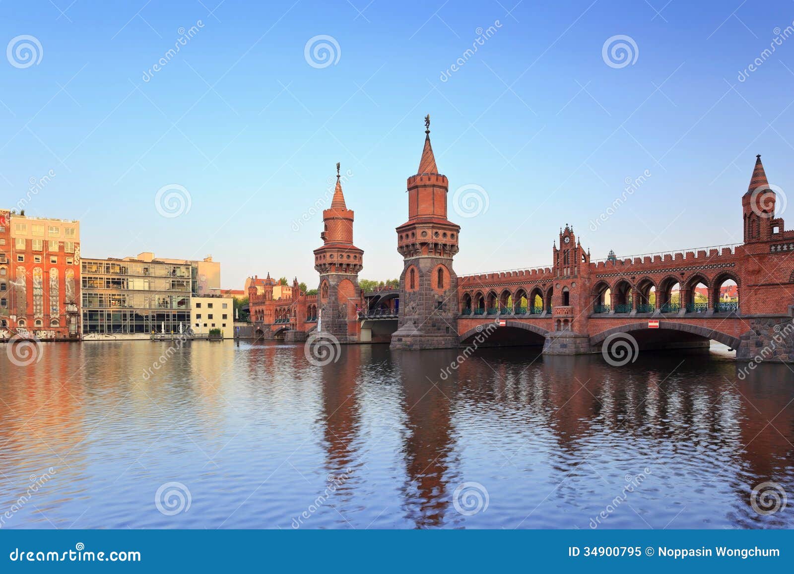 Oberbaum Bridge - Berlin - Germany Stock Image - Image of destination ...