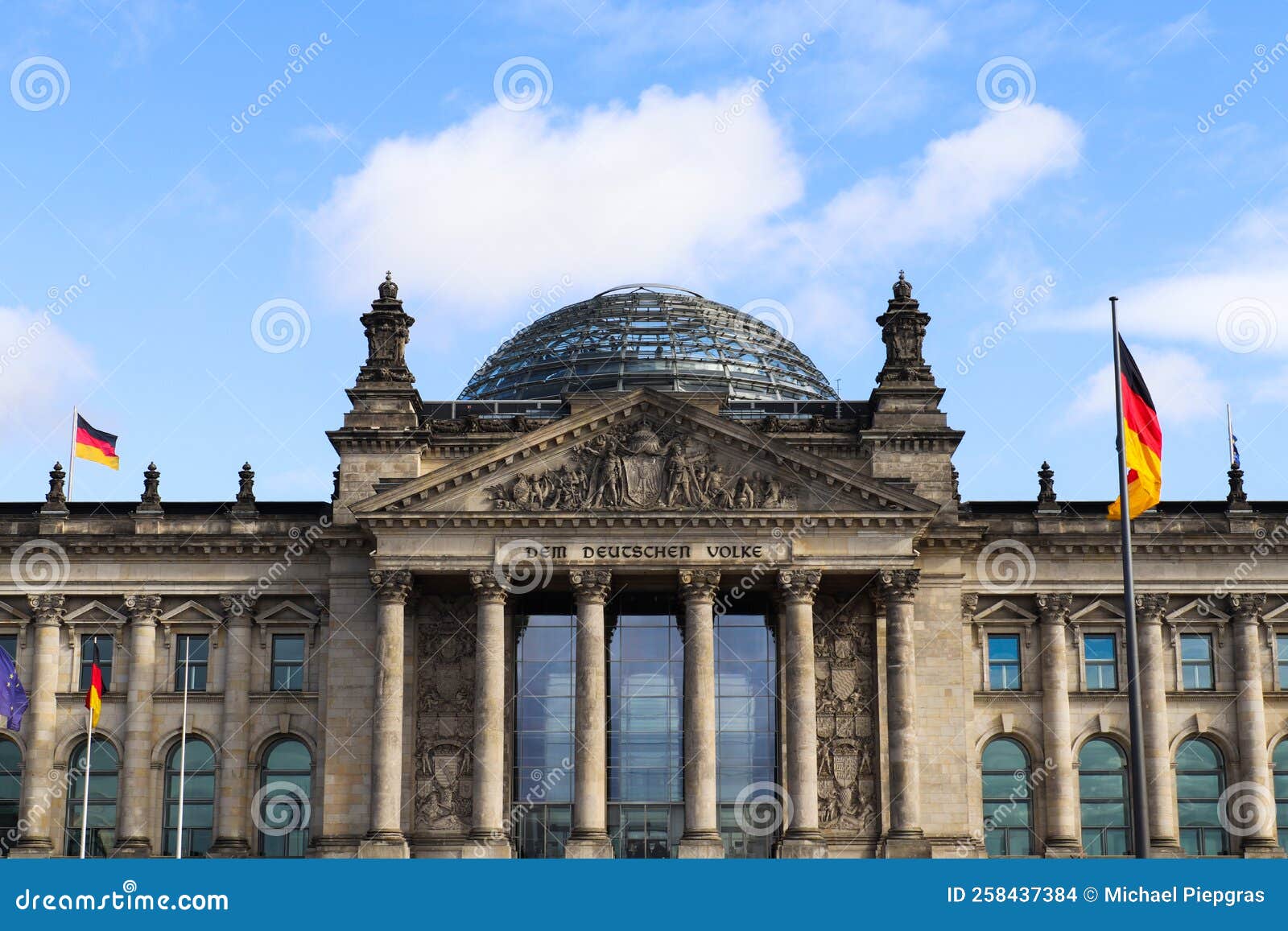 Berlin, Germany - 03. October 2022: Building of the German Reichstag in ...