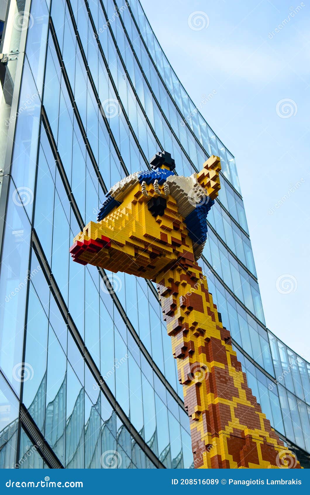 Giraffe Made of Lego Bricks Editorial Stock Image - Image of ...