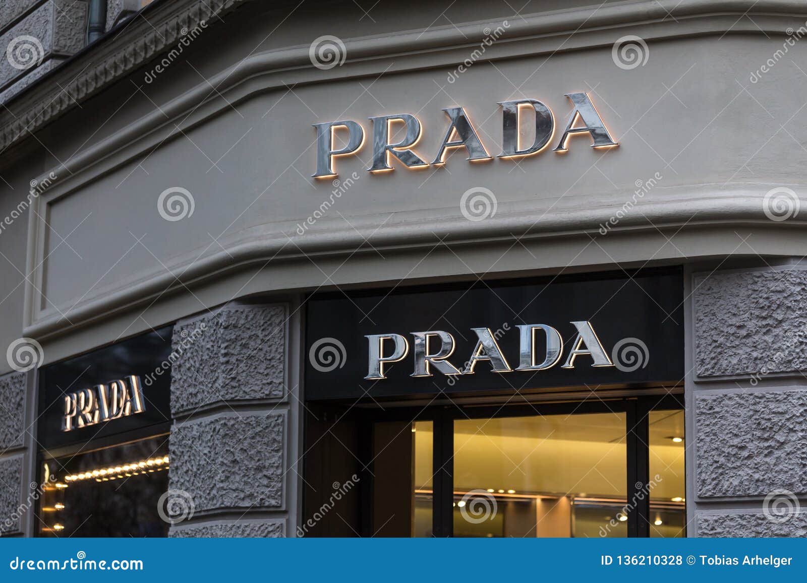 Berlin, Berlin/germany - 23 12 18: Prada Store Sign in Berlin Germany ...