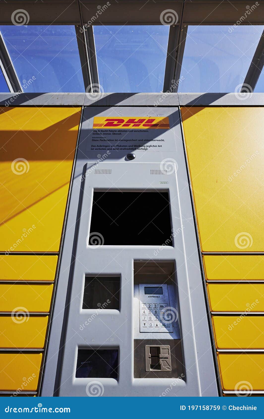 DHL Lockers for Parcels that the Recipient Can Pick Up There Editorial ...