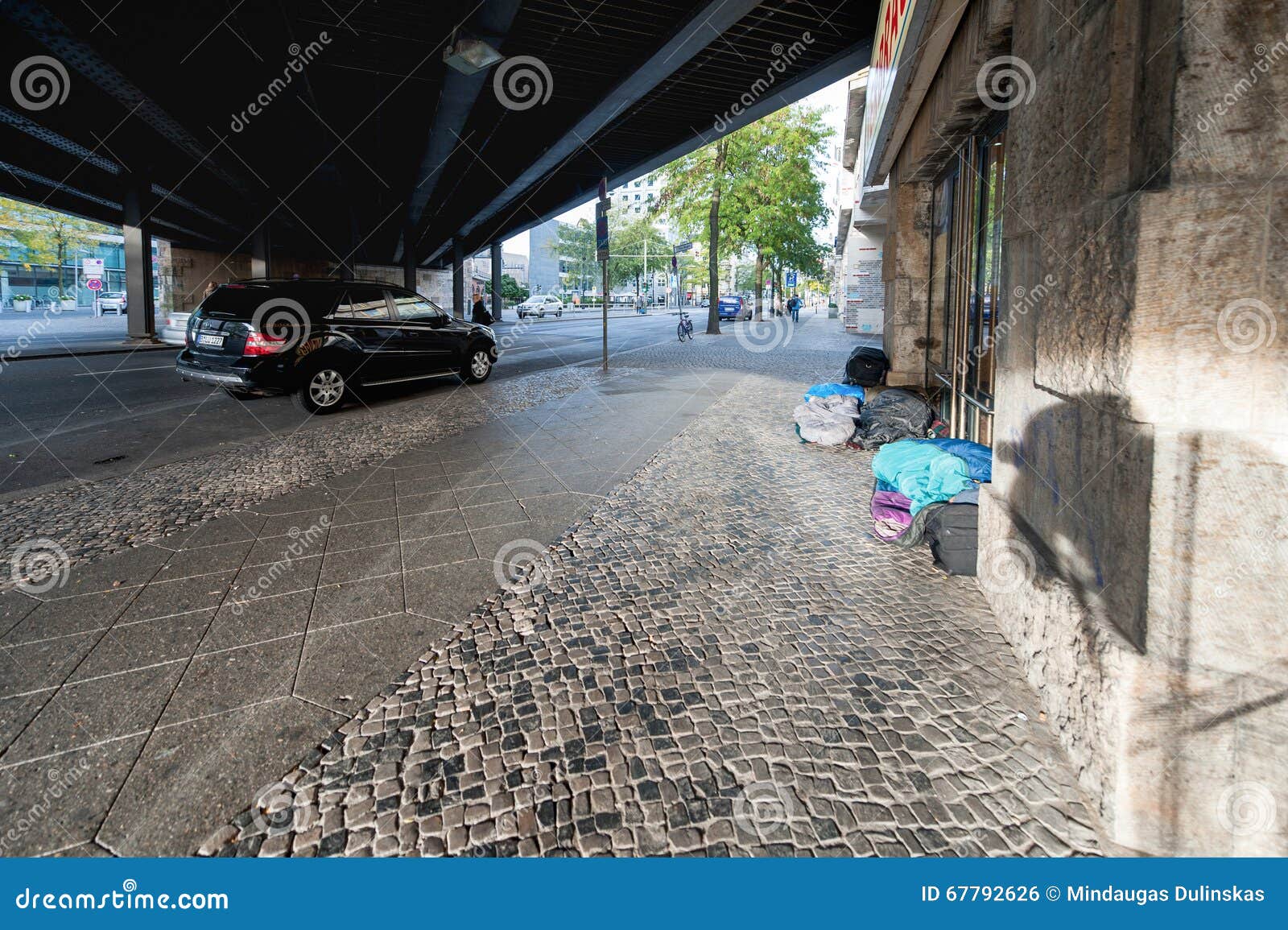 BERLIN, GERMANY - SEPTEMBER 25, 2012: Homeless People are Sleeping ...