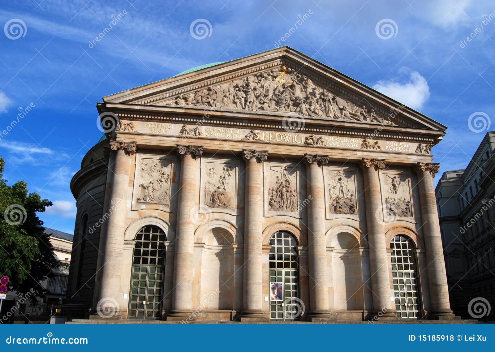 Berlin, Germany: St. Hedwigs Kathedrale Stock Photo - Image of church ...