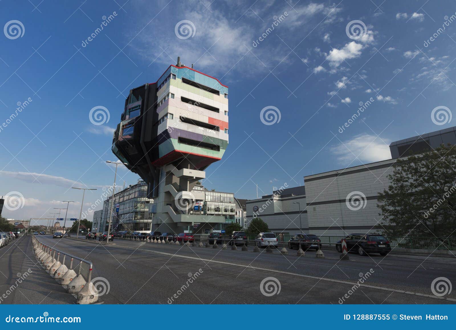 Berlin, Germany: 20th August 2018: Bierpinsel Building in the St ...