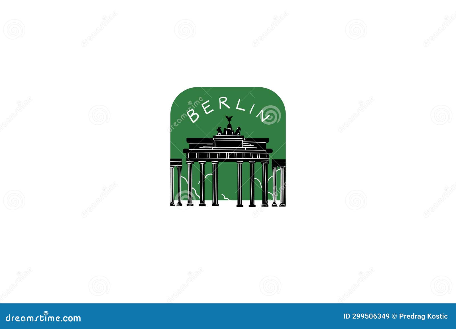 Berlin logo design stock illustration. Illustration of architecture ...