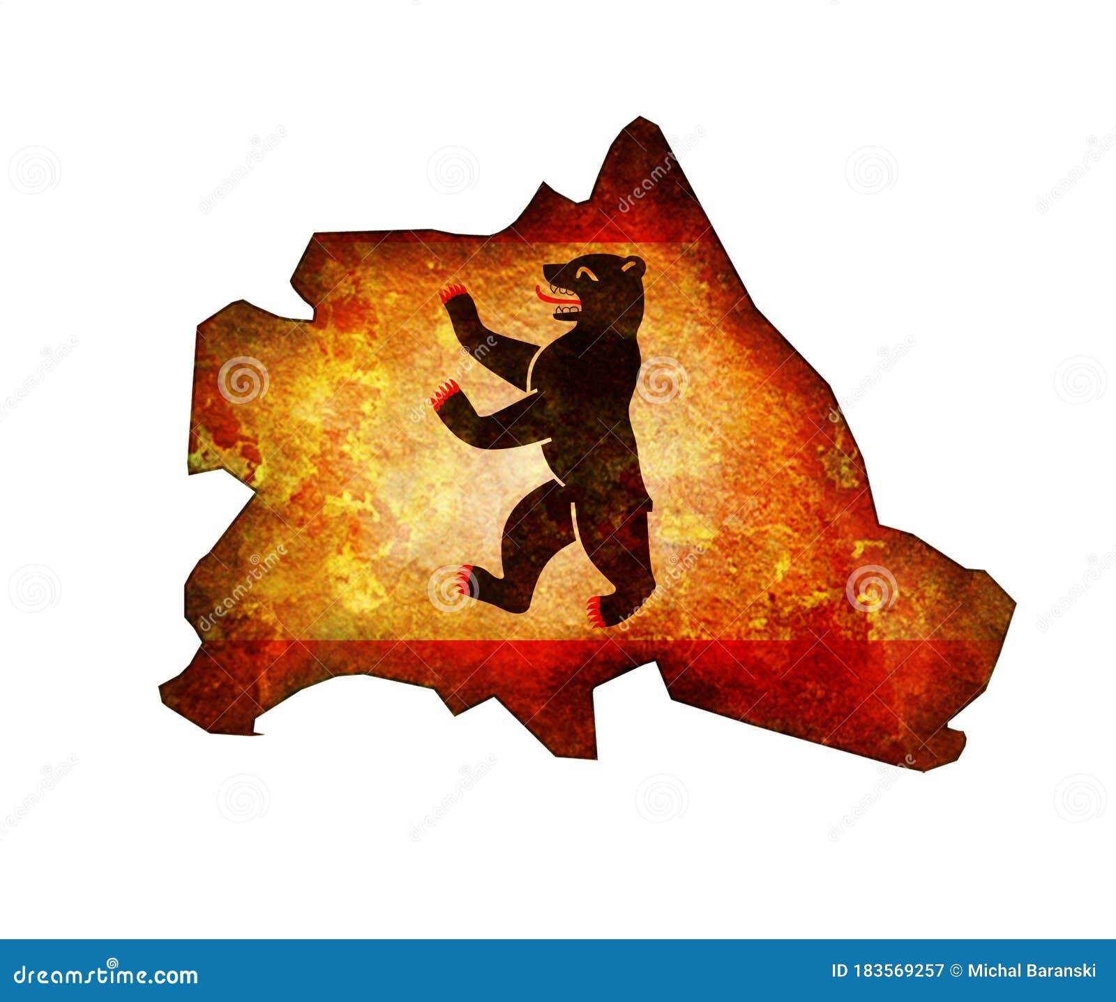 Berlin map stock illustration. Illustration of region - 183569257