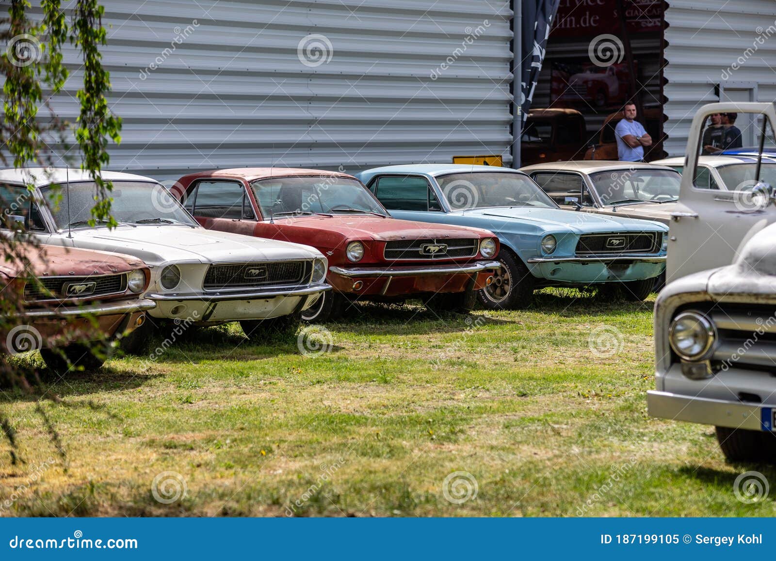 Various Ford Mustang First Generation Stand in a Row Editorial Image ...