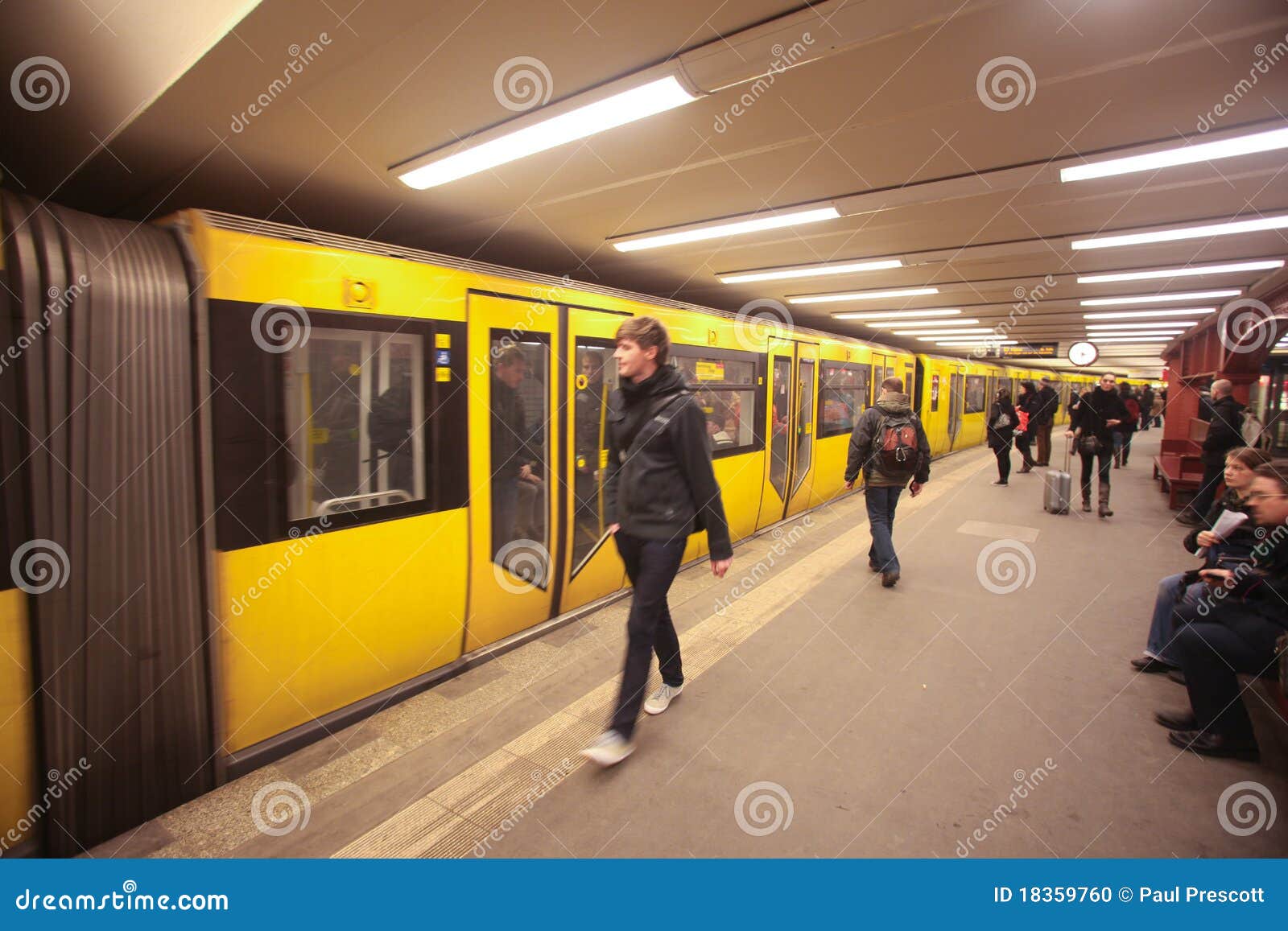 Berlin metro editorial image. Image of movement, city - 18359760