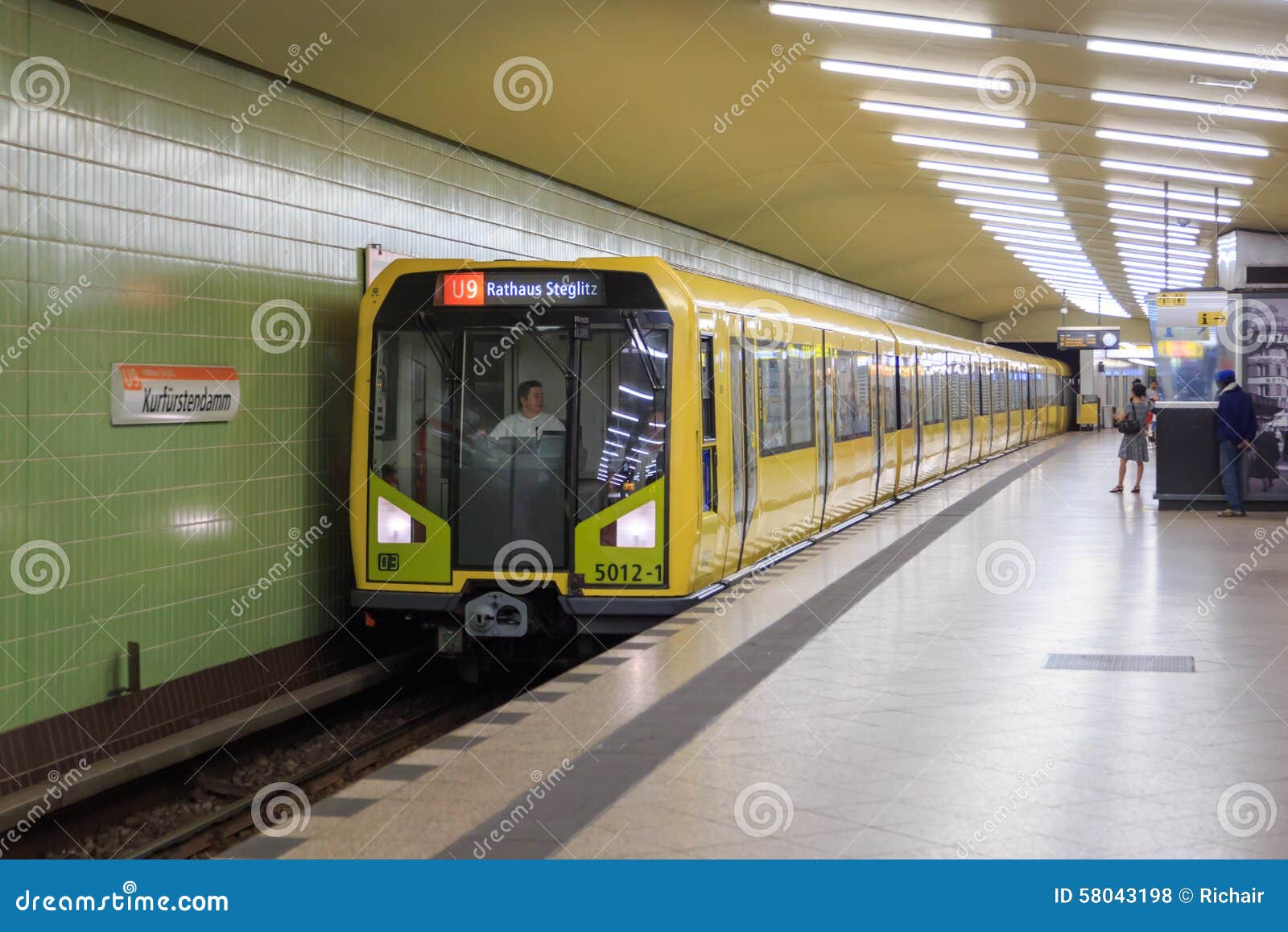 Berlin metro editorial stock photo. Image of platform - 58043198