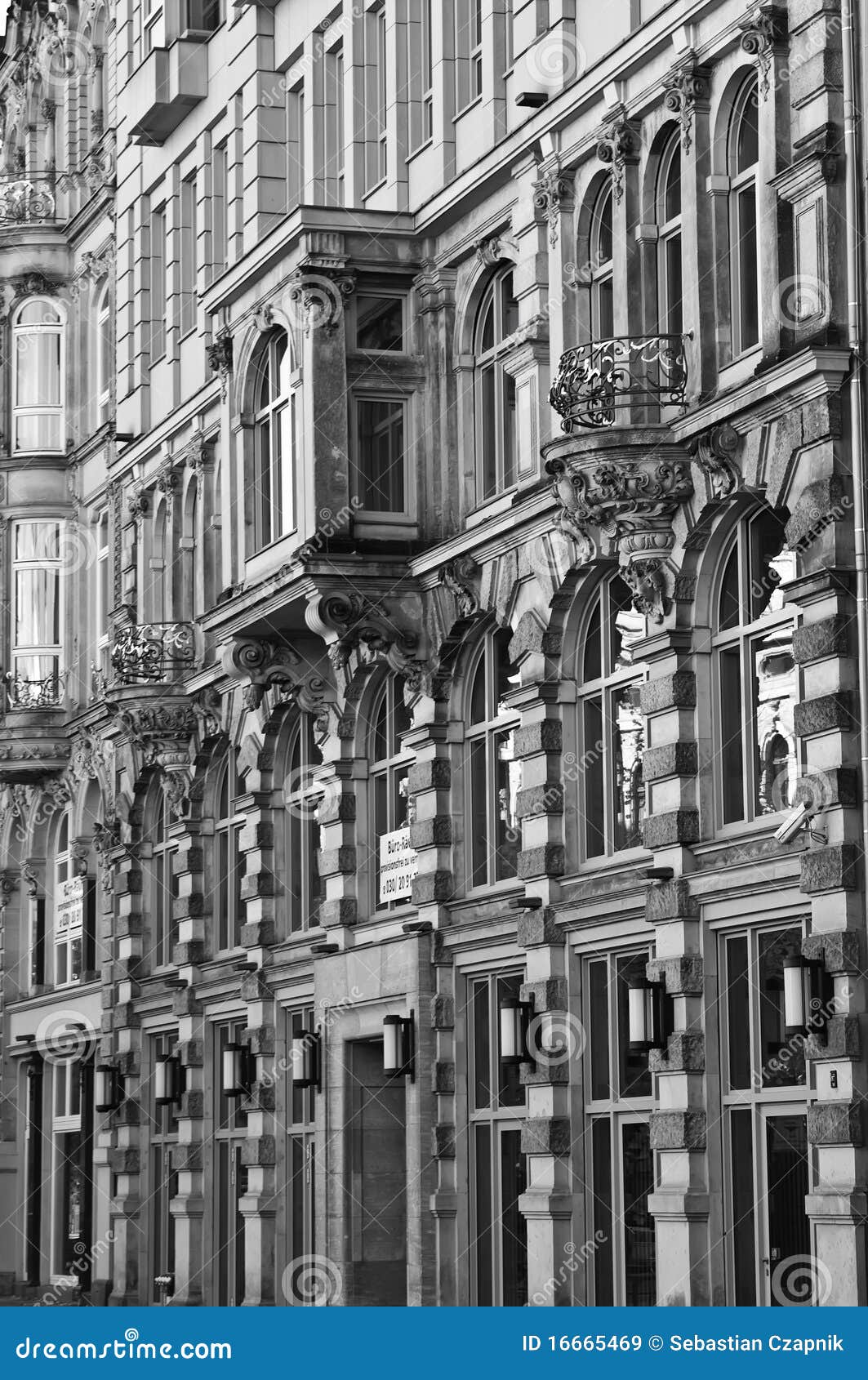 Berlin old building stock image. Image of flats, front - 16665469