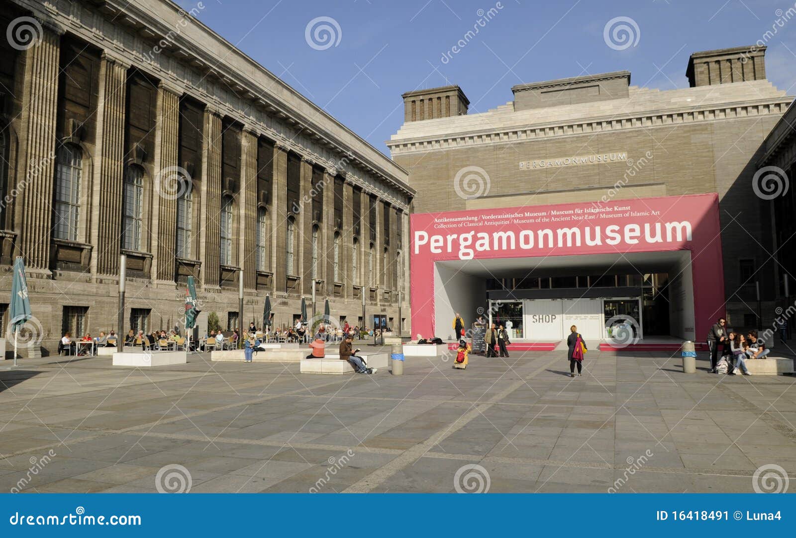 Berlin pergamonmuseum zdjęcie editorial. Obraz złożonej z niebo - 16418491