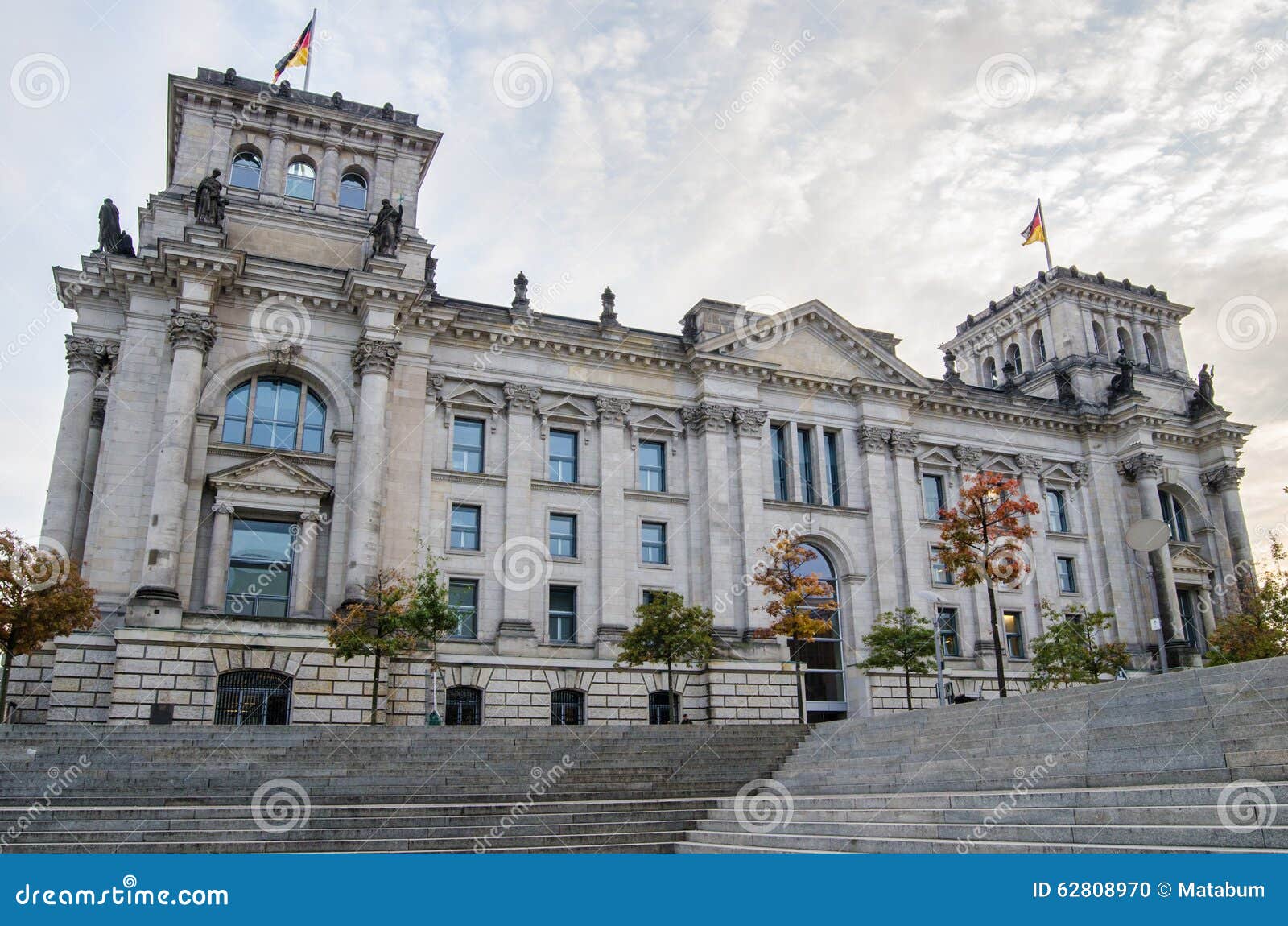 Berlin, Reichstag Parliament Building, Unusual View Stock Photo - Image ...