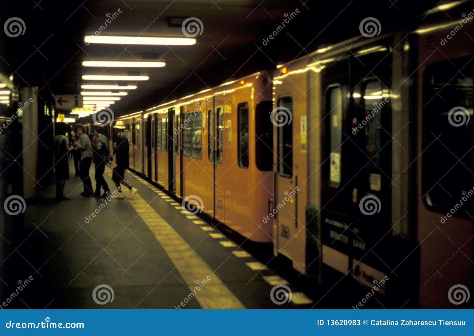 Berlin subway editorial stock photo. Image of subway - 13620983