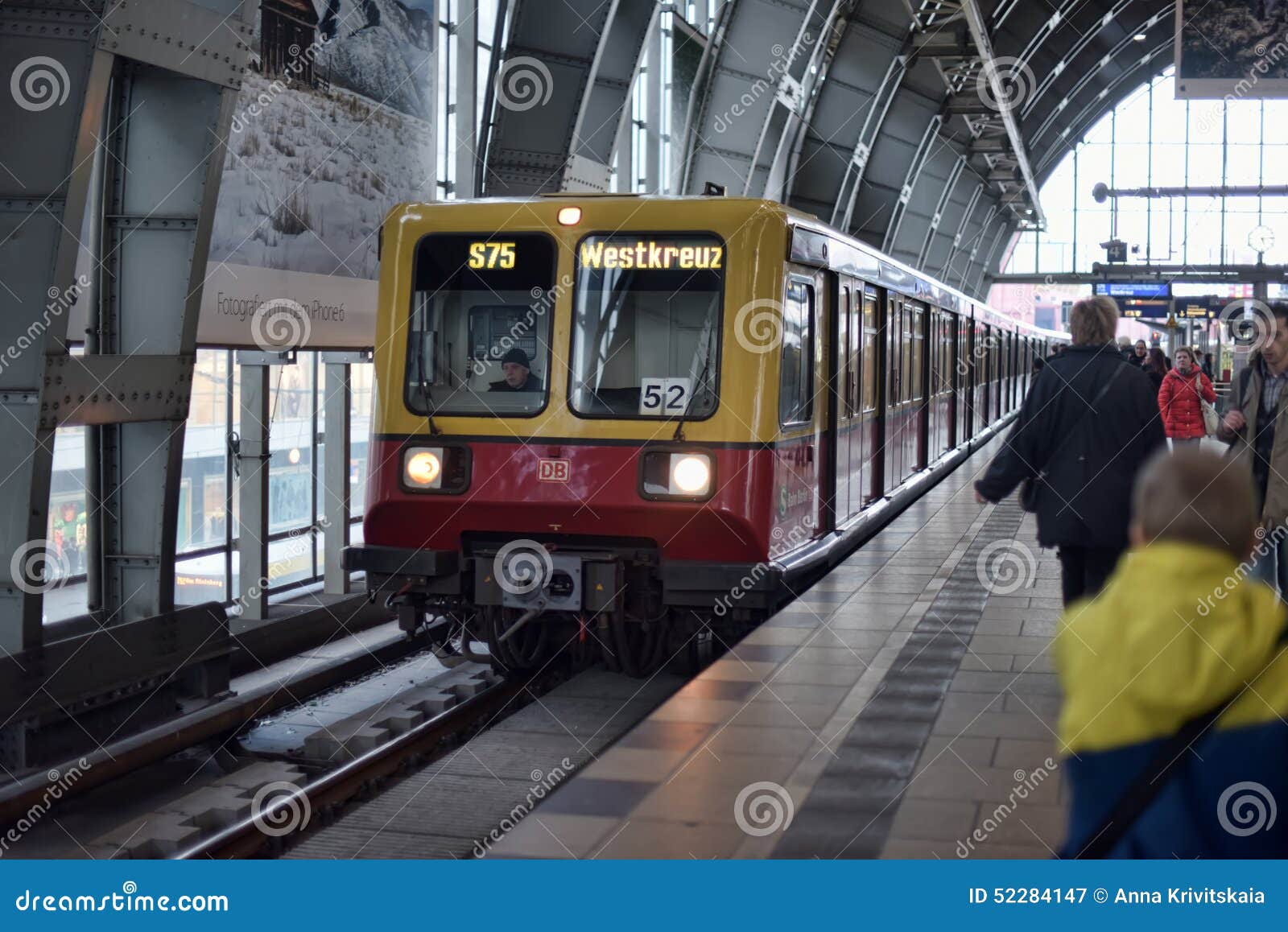 Berlin subway station editorial photography. Image of potzdam - 52284147