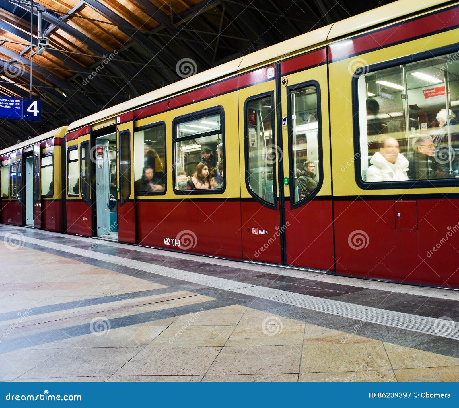 Berlin Subway train editorial photography. Image of german - 86239397