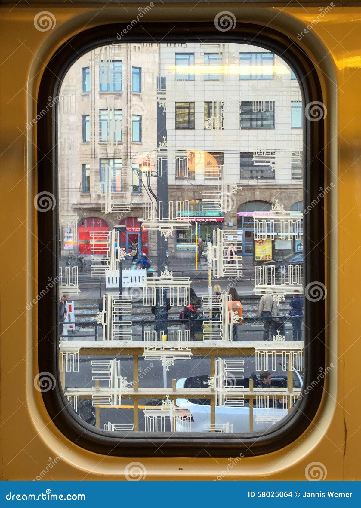 Berlin Subway Window editorial stock image. Image of public - 58025064