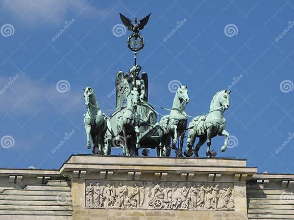 Berlin symbol stock image. Image of europe, entrance - 10572833