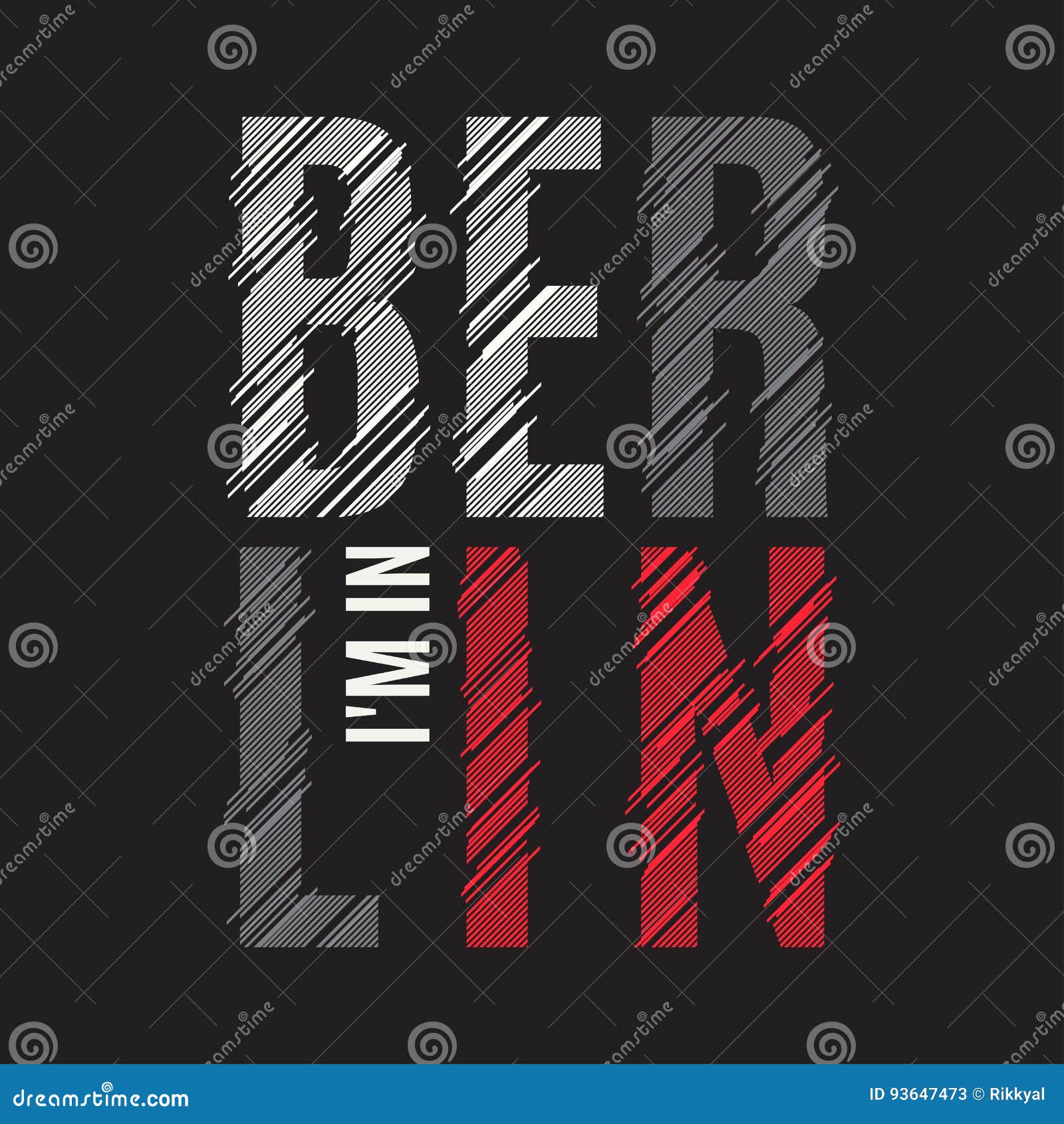 Berlin Tee Print. T-shirt Design Graphics Stamp Label Typography Stock ...