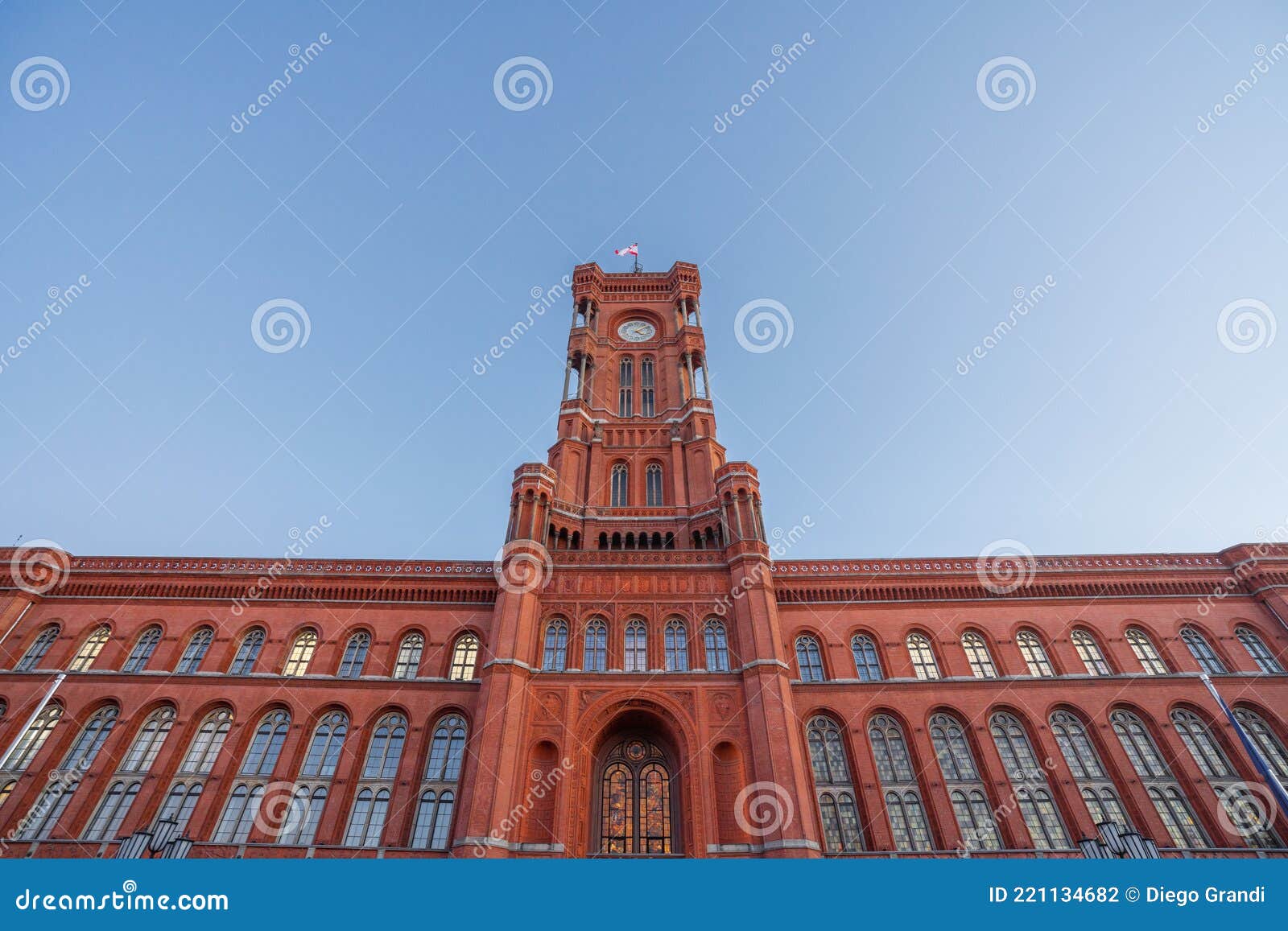 Berlin Town Hall Rotes Rathaus - Berlin, Germany Stock Photo - Image of ...