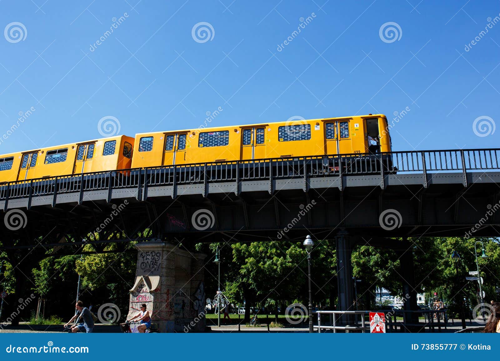 The Berlin U-Bahn Metro Railway in Berlin. Editorial Photography ...