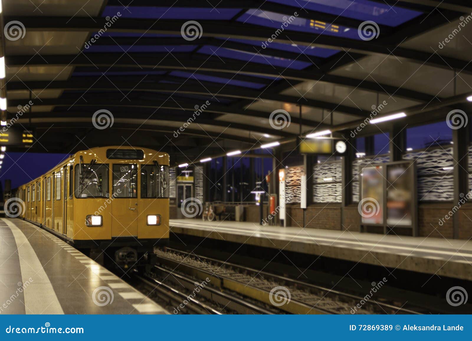 Berlin U-Bahn is the Most Extensive Underground Network Stock Image ...