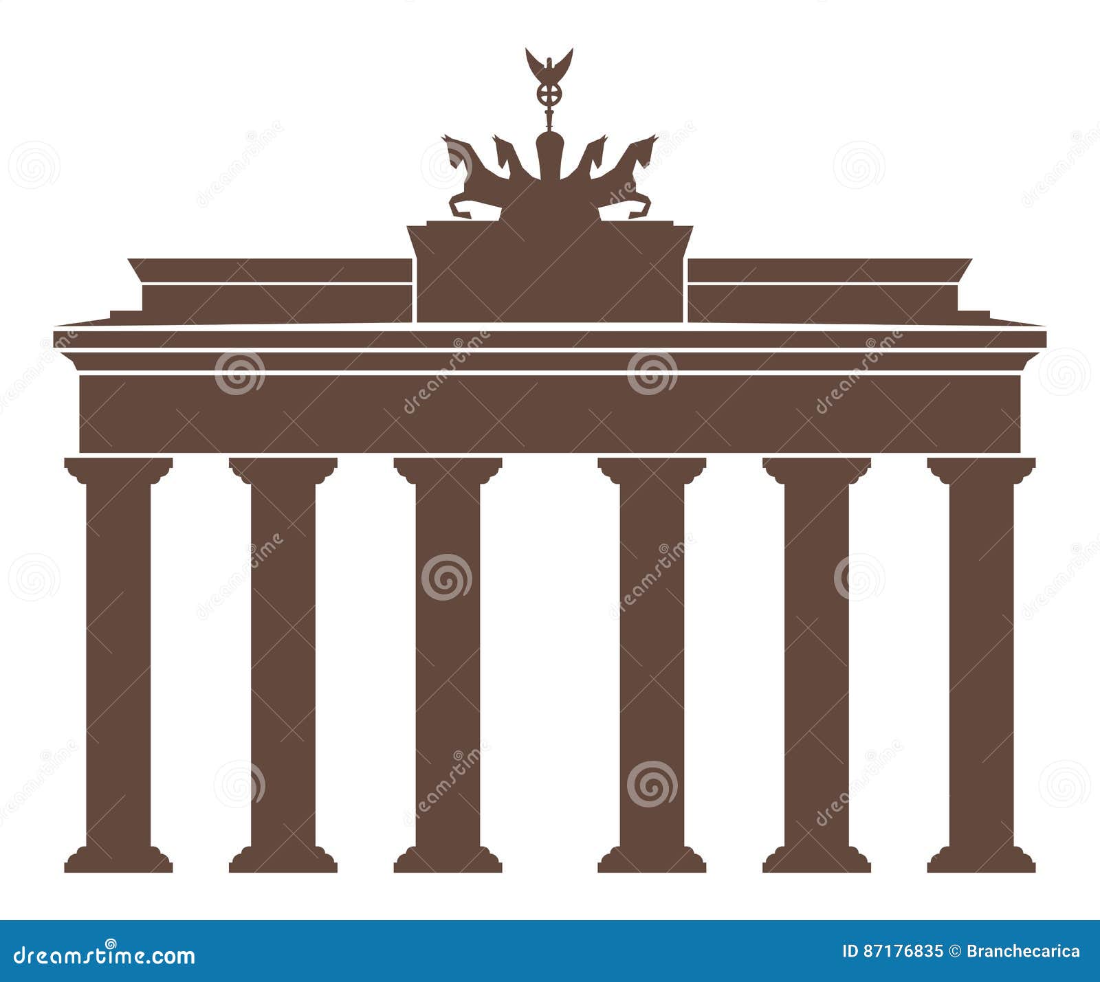 Berlin stock vector. Illustration of tourism, architecture - 87176835