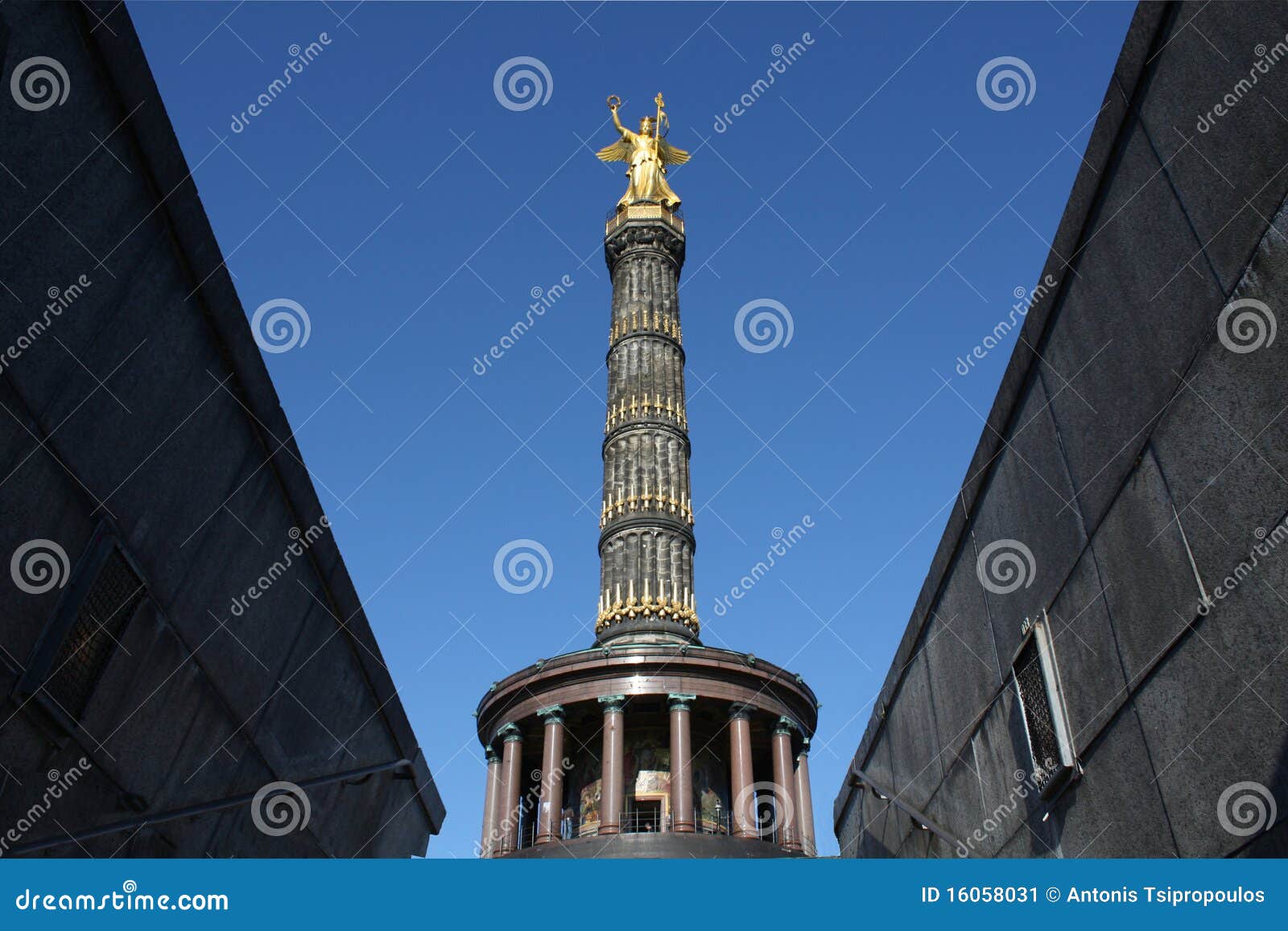 Berlin Victory Column stock image. Image of column, historic - 16058031