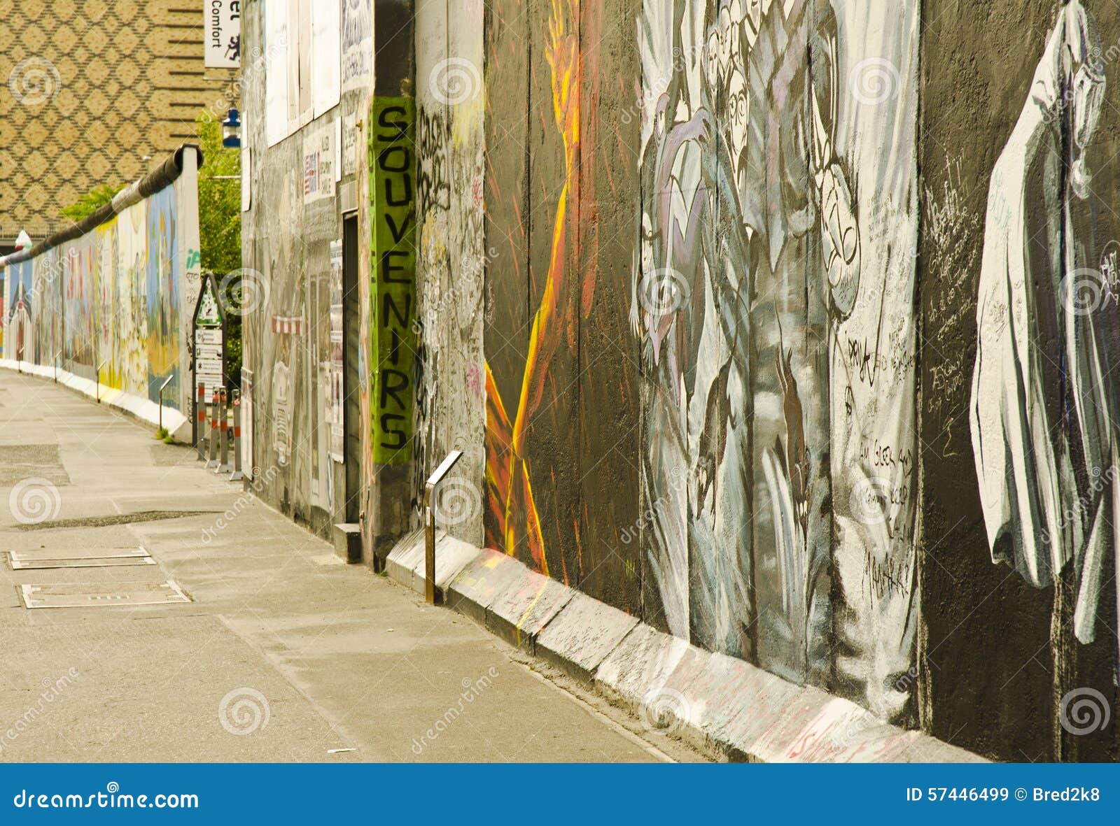 Berlin Wall editorial stock image. Image of germany, historical - 57446499