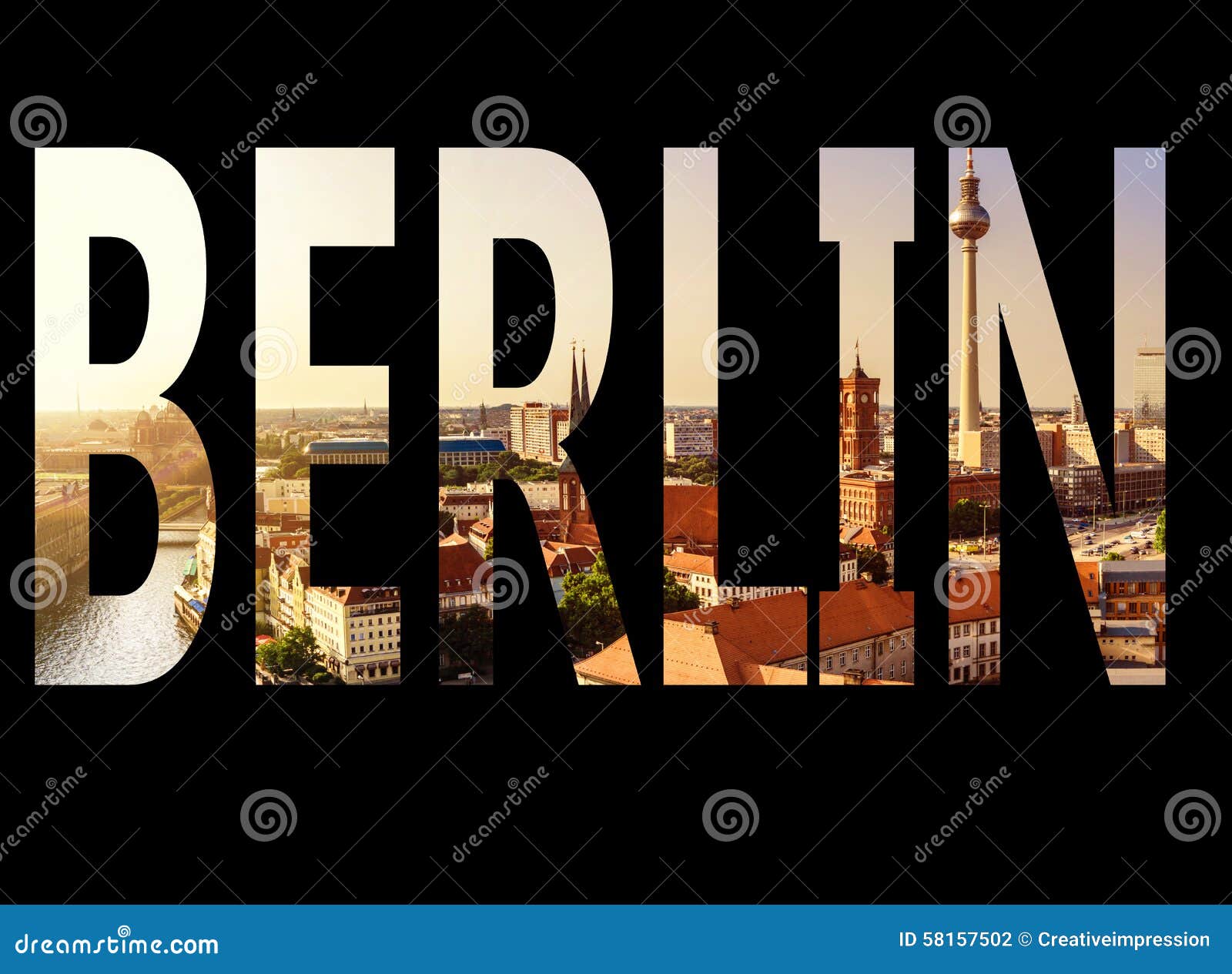Berlin written stock photo. Image of germany, writing - 58157502