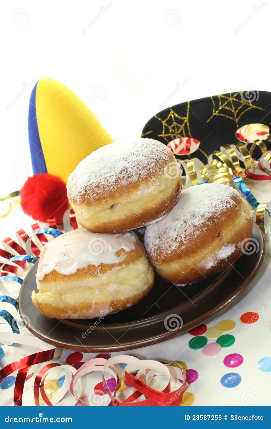 Berliner stock photo. Image of baker, carnival, powdered - 28587258