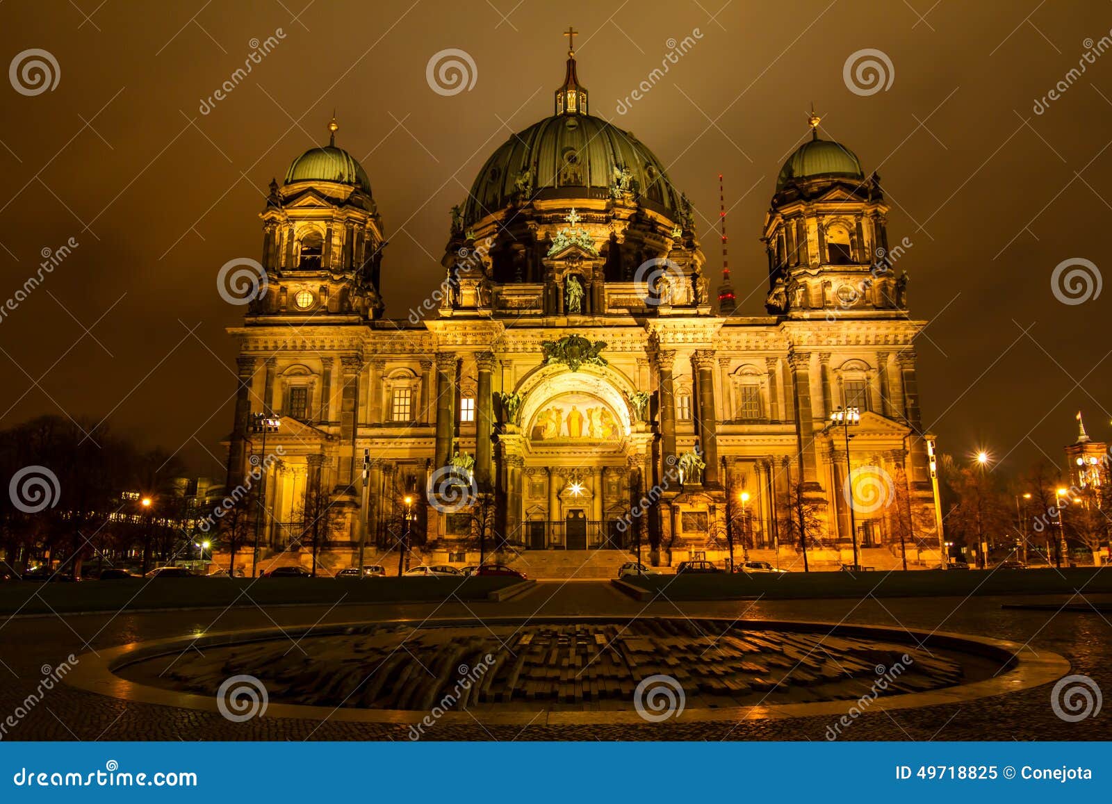 Berliner Dome at night stock image. Image of ancient - 49718825