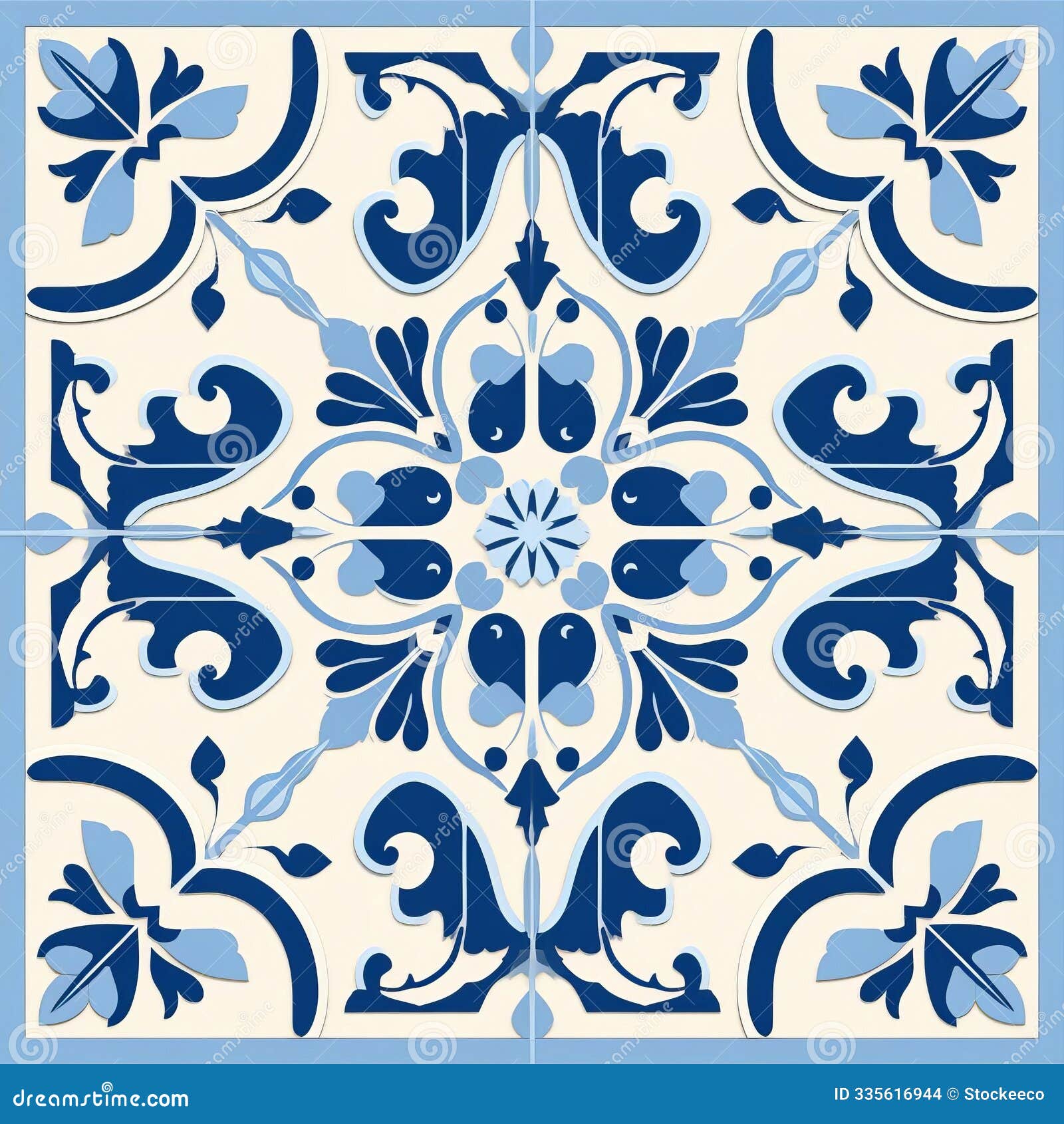 Traditional Berliner Weisse Tile Pattern Design Inspiration Guide Stock ...