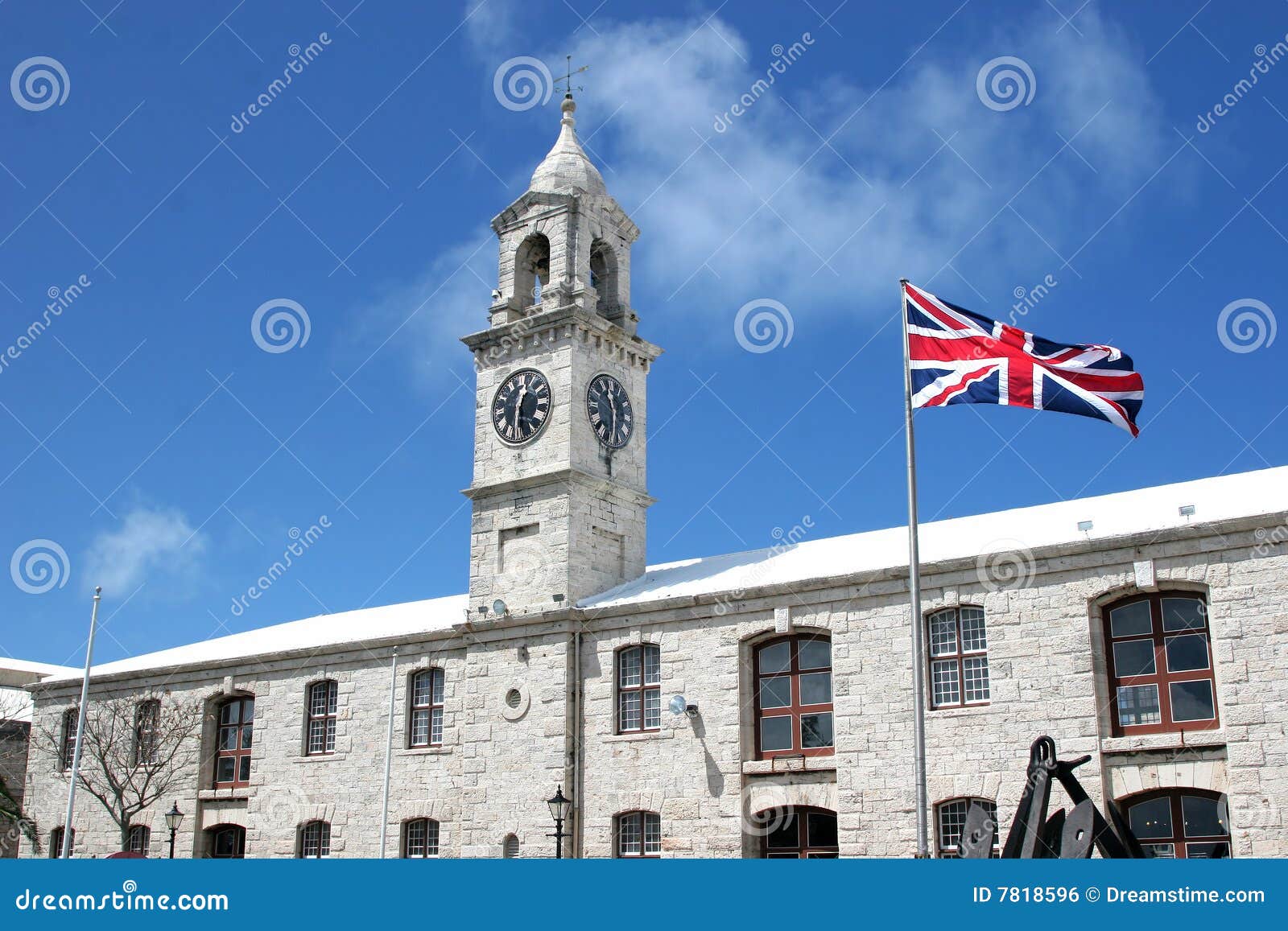 Bermuda Clocktower stock photo. Image of structure, clocktower - 7818596