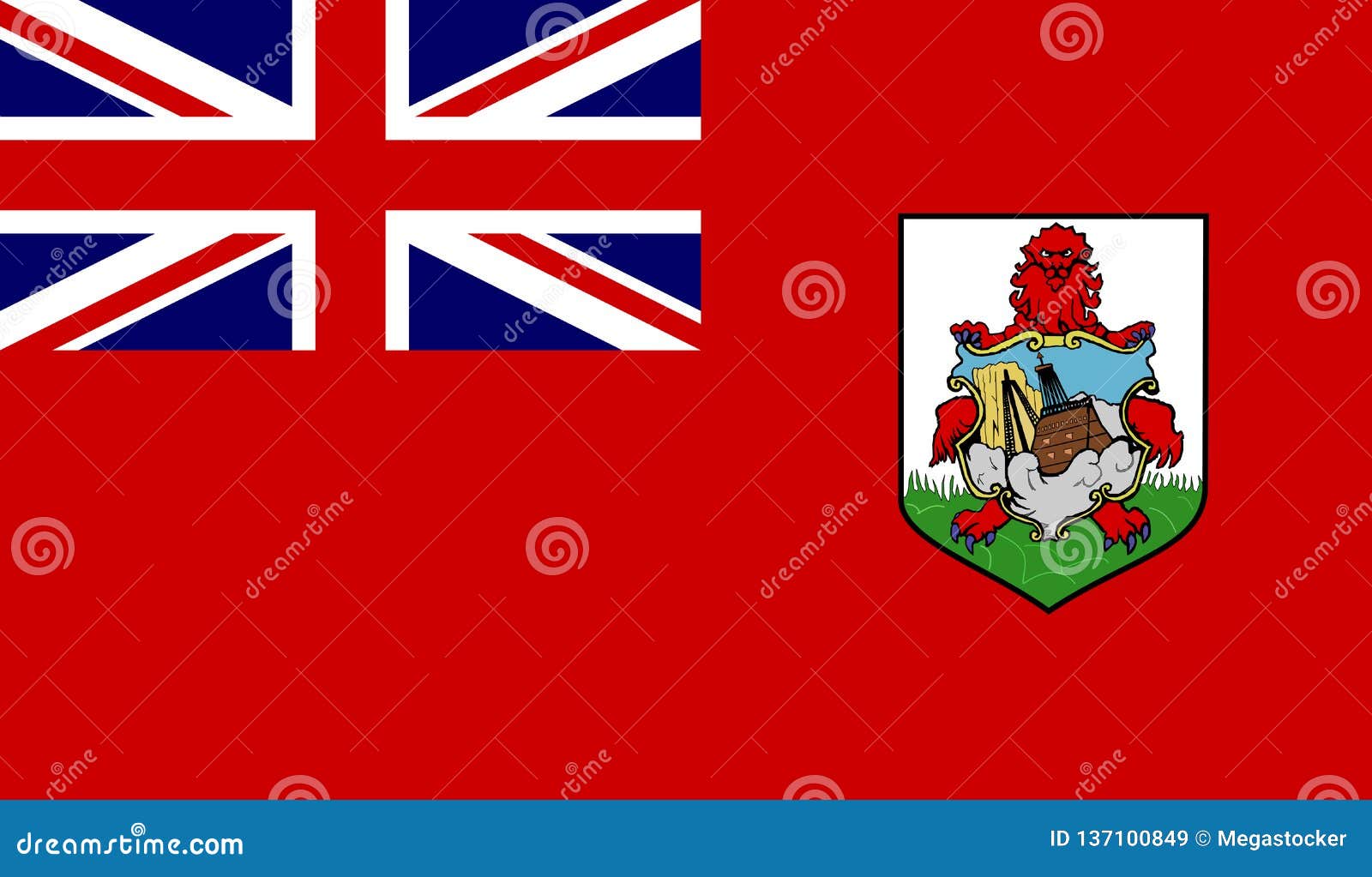 Bermuda Flag stock vector. Illustration of patriotic - 137100849