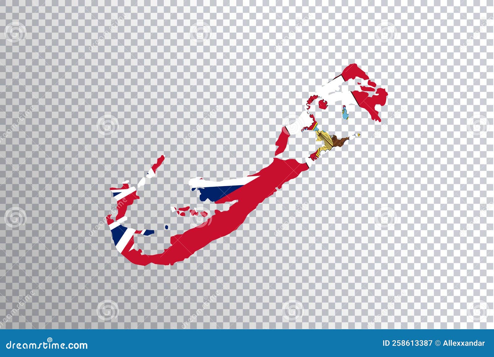 Bermuda Map On Png Or Transparent Background.Symbol Of Bermuda.Vector ...