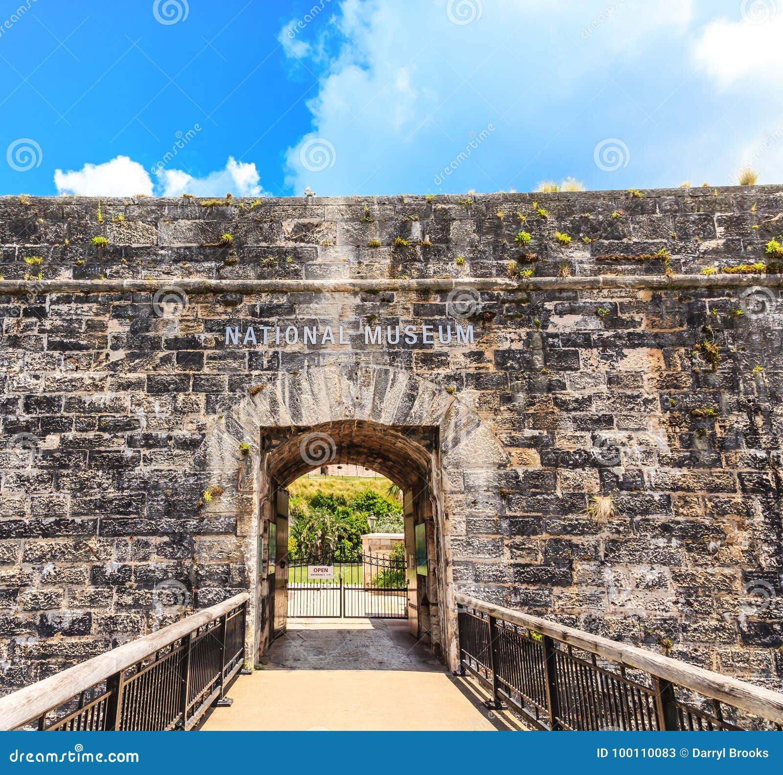 Bermuda National Museum stock image. Image of gate, bermuda - 100110083