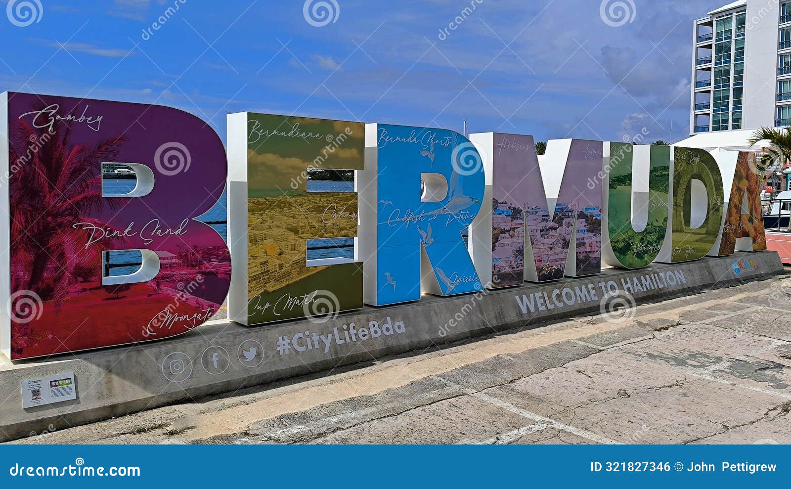 Bermuda editorial photo. Image of letters, landmark - 321827346