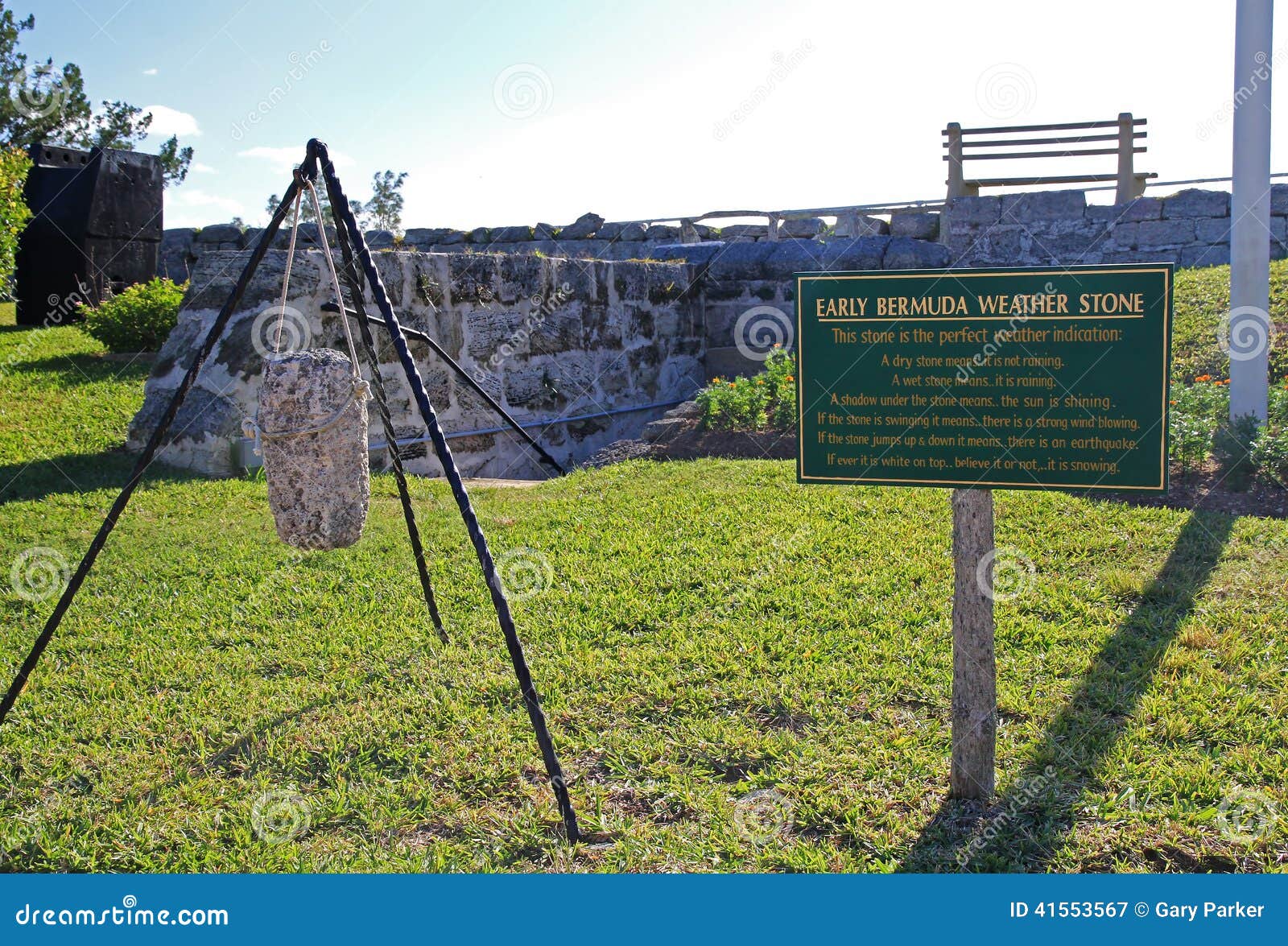 Bermuda Weather Stone stock image. Image of pendulum - 41553567